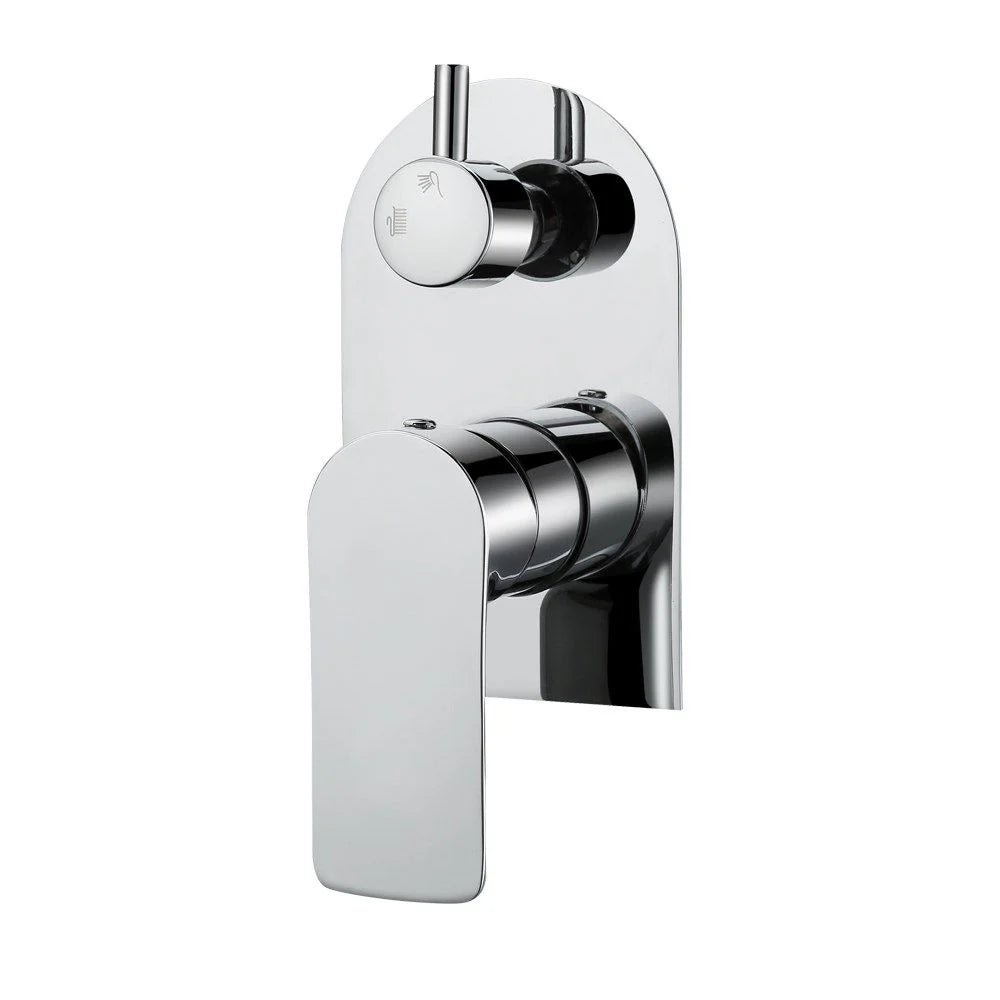 Persano Chrome Wall Mixer With Diverter – Joshua Tiles & Bathrooms