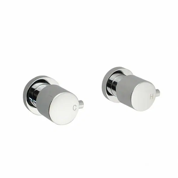 Cascade Round Shower Wall taps Chrome – Joshua Tiles & Bathrooms