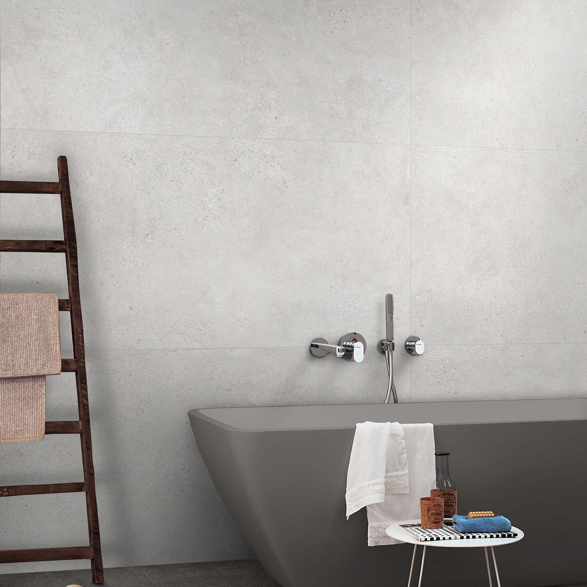 Concrete Rock White 300x300 Matt – Joshua Tiles & Bathrooms