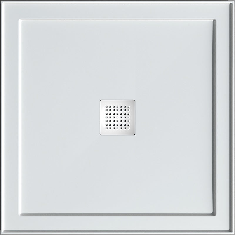 ECO Polymarble Base 820x820 Center Outlet Shower Base – Joshua Tiles ...